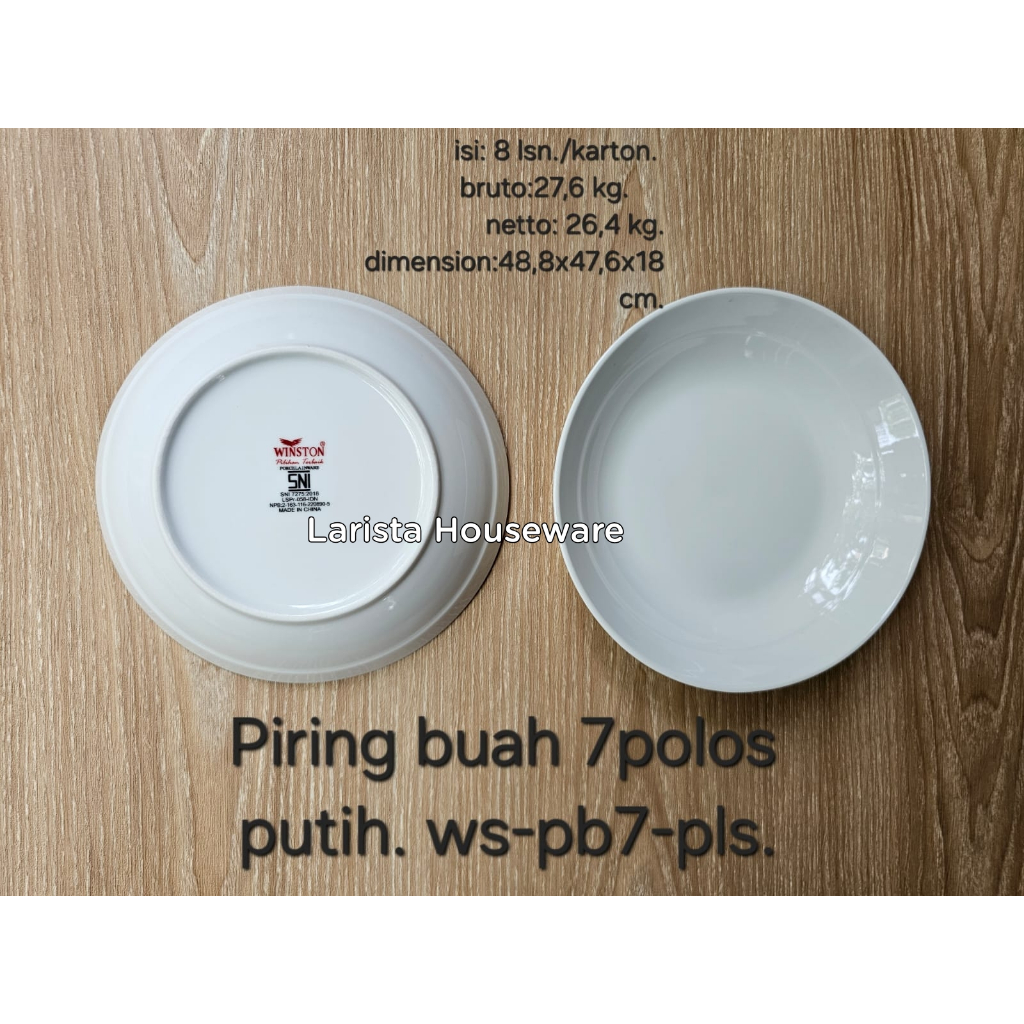 Jual Piring Keramik Ceper | Piring Putih Polos | Piring Buah | Piring ...