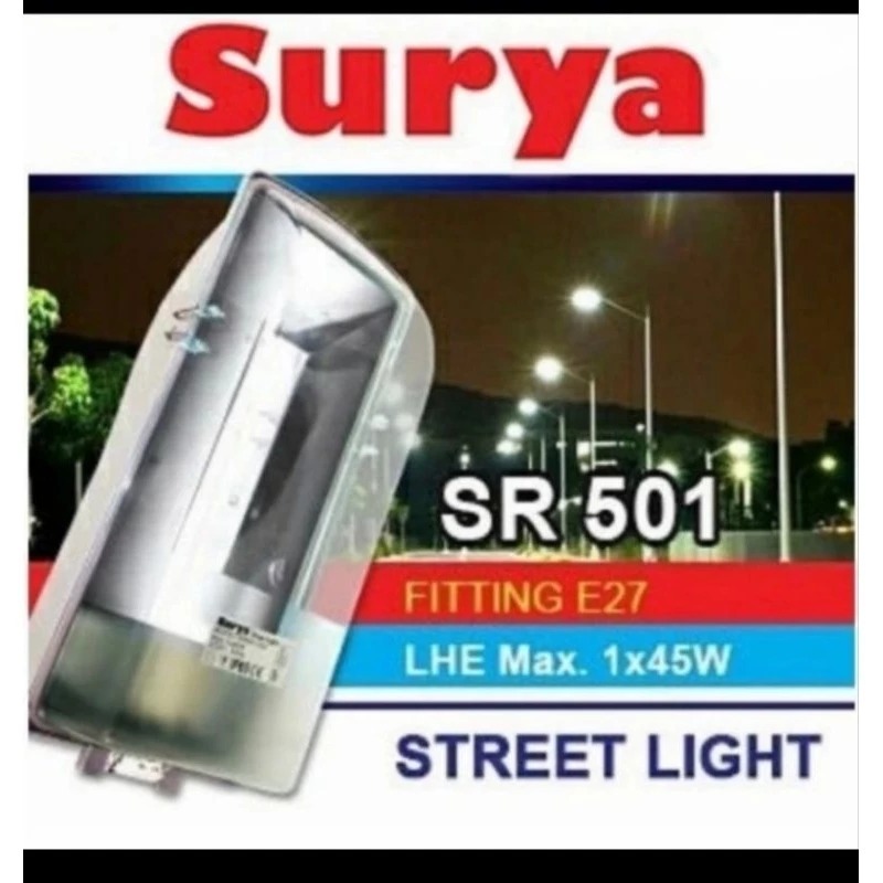 Jual KAP LAMPU JALAN SR501 E27 SURYA | Shopee Indonesia