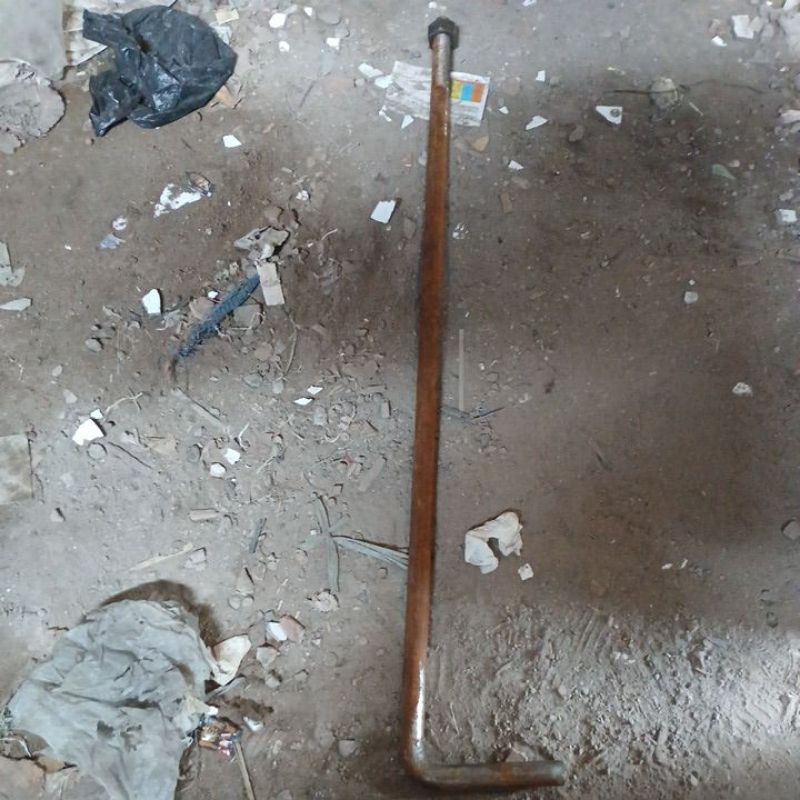 Jual angkur baja angker anchor bolt L as m25 25 25mm ( 1' ) x 100 cm ...