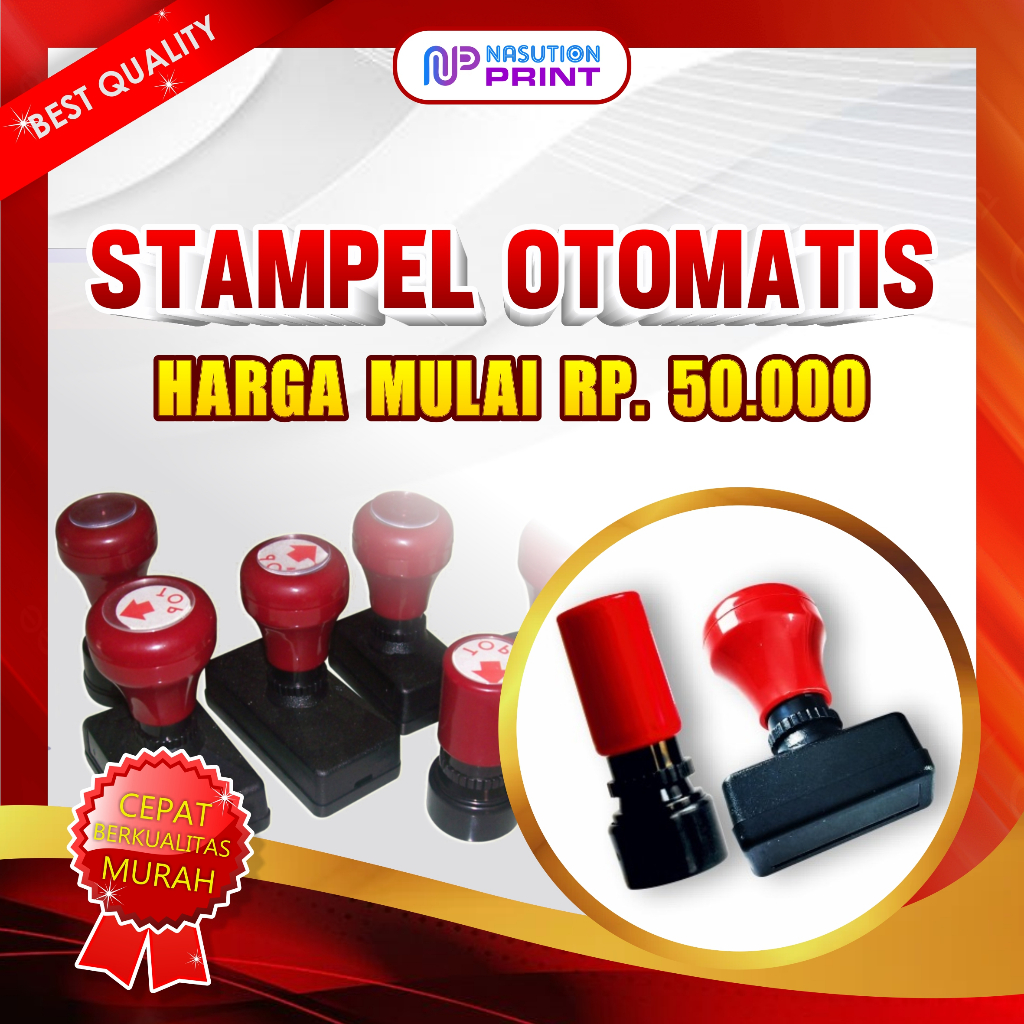 Jual STAMPEL OTOMATIS | Stampel Warna | Stampel Perusahaan | Stampel ...