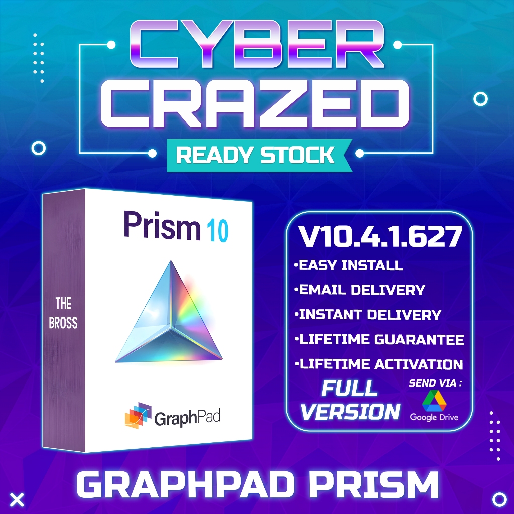 Jual (Win/Mac) GraphPad Prism 2025 10 Full Version (Versi Terbaru) | Shopee Indonesia