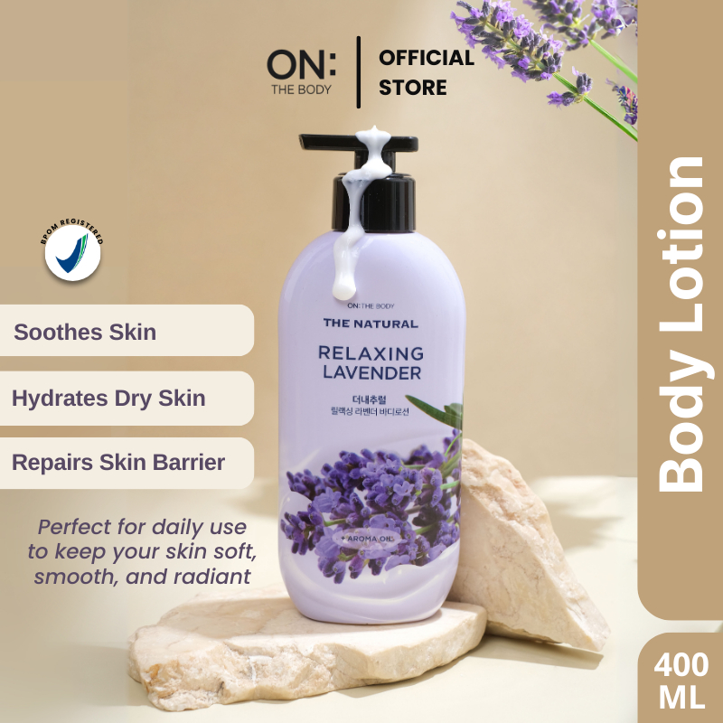 Jual On The Body The Natural Body Lotion Relaxing Lavender Scent (400ml ...