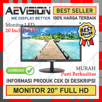 Jual LED MONITOR Aevision 20 Inch Support HDMI & VGA Full HD Resolution ...