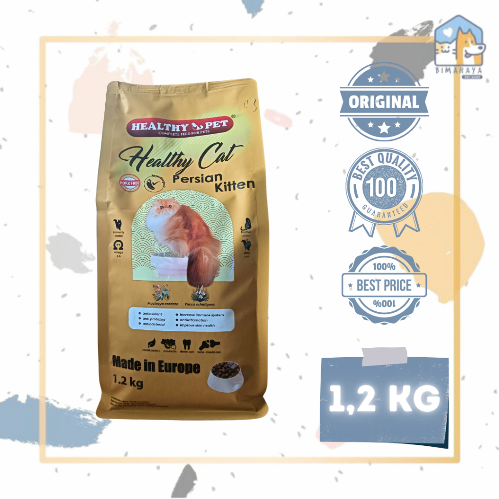 Jual HEALTHY PET KITTEN PERSIAN DRY CAT FOOD 1,2 KG / 1,5 KG FRESHPACK | Shopee Indonesia