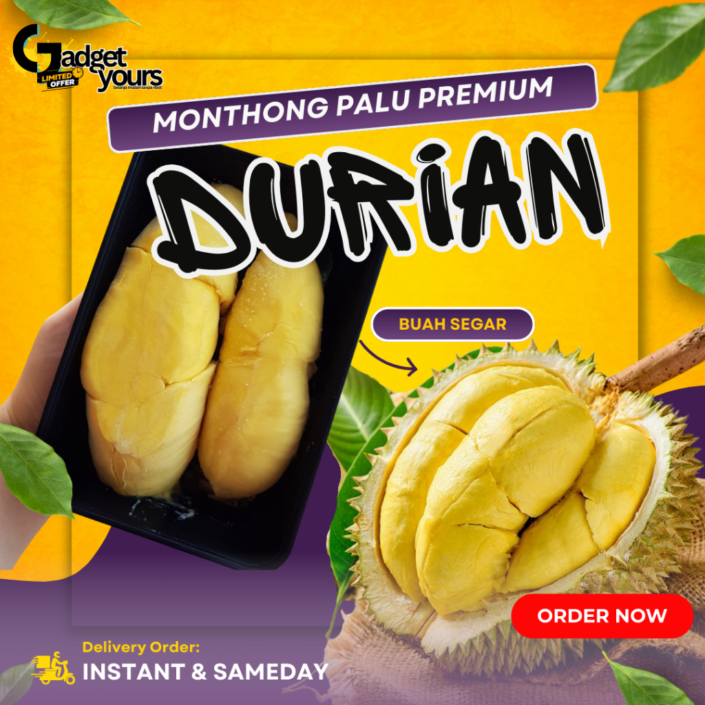 Jual Durian Montong Premium Palu / Durian Monthong Parigi Garansi Manis 500gr | Shopee Indonesia