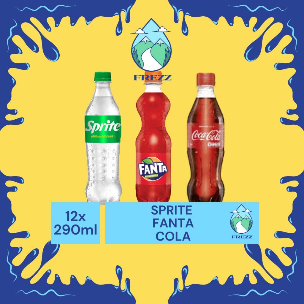 Jual (INSTANT) SPRITE FANTA COCA COLA 390 Isi 12 BOTOL Per KRAT - READY ...