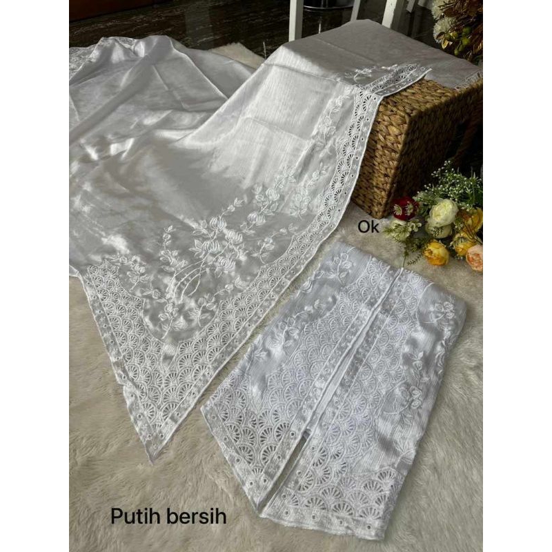 Jual Kain Bordir Shimer Silk Premium Terbaru | Kebaya Bali | Kebaya ...