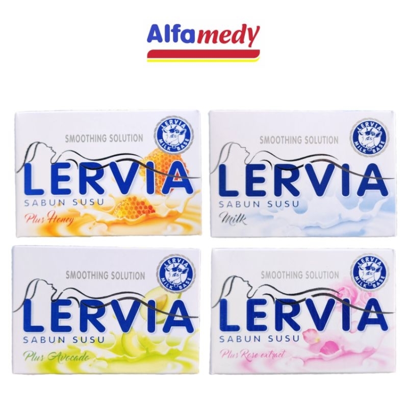 Jual SABUN LERVIA BATANG ROSE EXTRACT, AVOCADO, MILK, HONEY 90GR ...