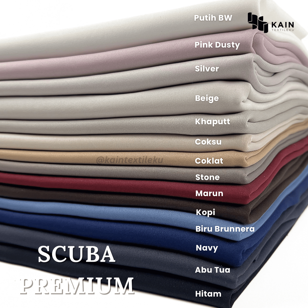 Jual 0,5 meter Bahan Kain Scuba Premium | Shopee Indonesia