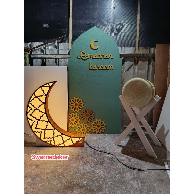 Jual Backdrop ramadan kareem/beduk ramadaha/lentera ramadan/backdrop ...