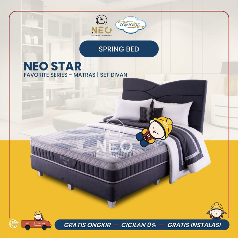 Jual NEO - SPRINGBED COMFORTA NEO STAR FULLSET KASUR AJA MATRASS ONLY ...