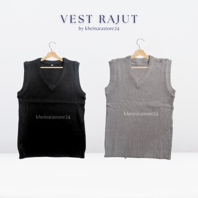 Jual Rompi Rajut Pria Polos / Basic Knit Vest Rompi Seragam / Rompi ...