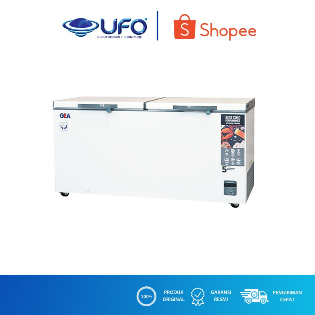 Jual GEA AB600R CHEST FREEZER 500 LITER | Shopee Indonesia