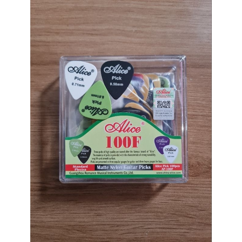 Jual pick gitar Original merek Alice tipe 100F ukuran campur isi 100 ...