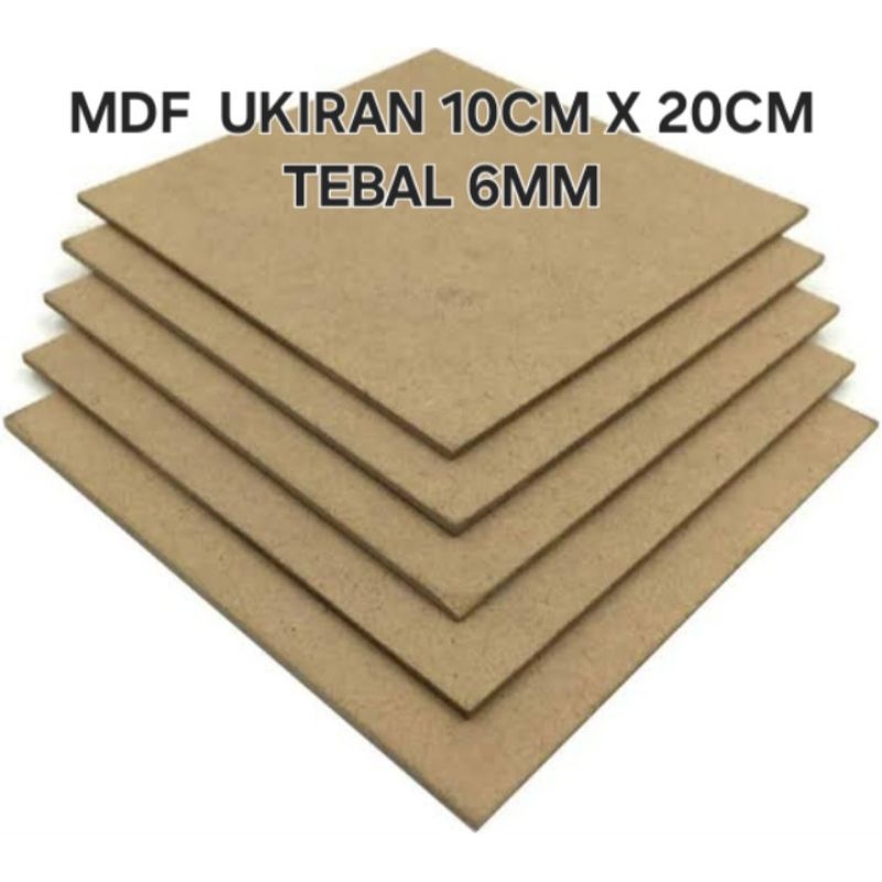 Jual MDF UKURAN 10CM x 20CM Tebal 6MM | Shopee Indonesia