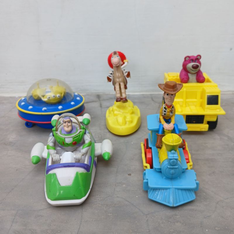 Jual Toy Story Figure Woody Jessie Buzz Lotso Alien Original Disney ...