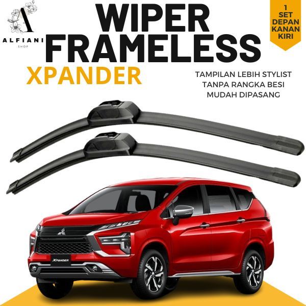 Jual WIPER XPANDER DEPAN WIPER XPANDER FRAMELESS KARET WIPER MOBIL XPANDER SEPASANG KANAN DAN ...