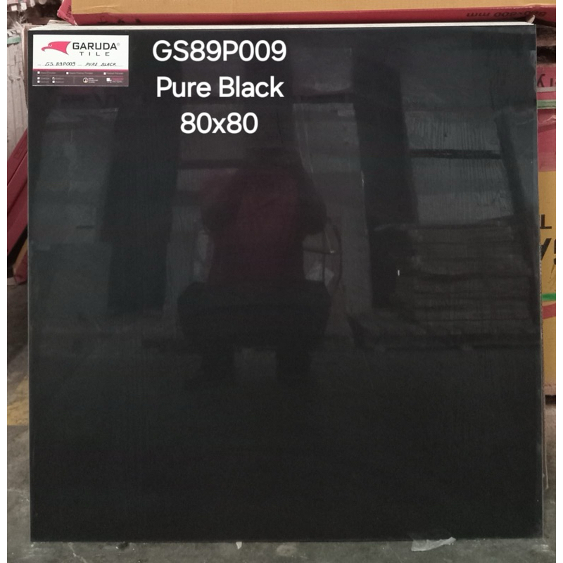 Jual Garuda Tile GS89P009 Pure Black 80x80 | Shopee Indonesia