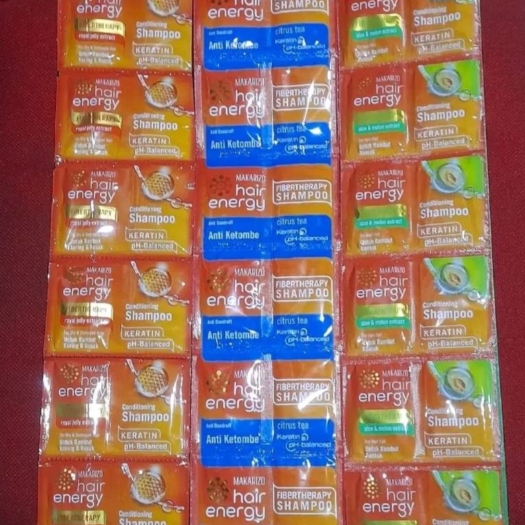 Jual 1 RENCENG 2pasang (24pcs) SHAMPOO SACHET MAKARIZO|Shampoo ...