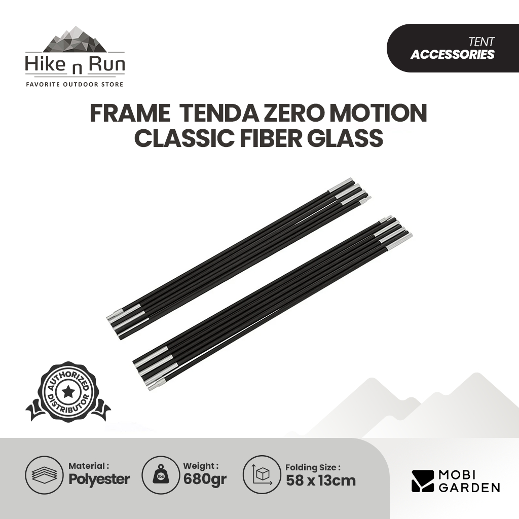 Jual Mobi Garden EX19572002 Frame Tenda Zero Motion Classic Fiber Glass ...