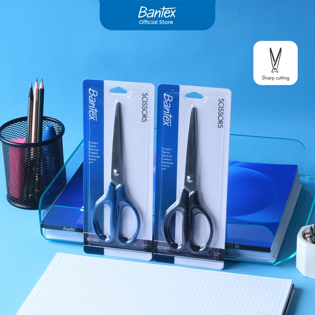 Jual Bantex Gunting Kertas / Office Scissor Pegangan Simetris Pisau ...
