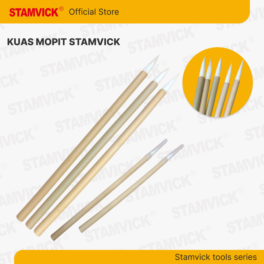 Jual Kuas Lukis Mopit Bambu Stamvick - Kuas Lukis Gambar Bulu Lancip ...