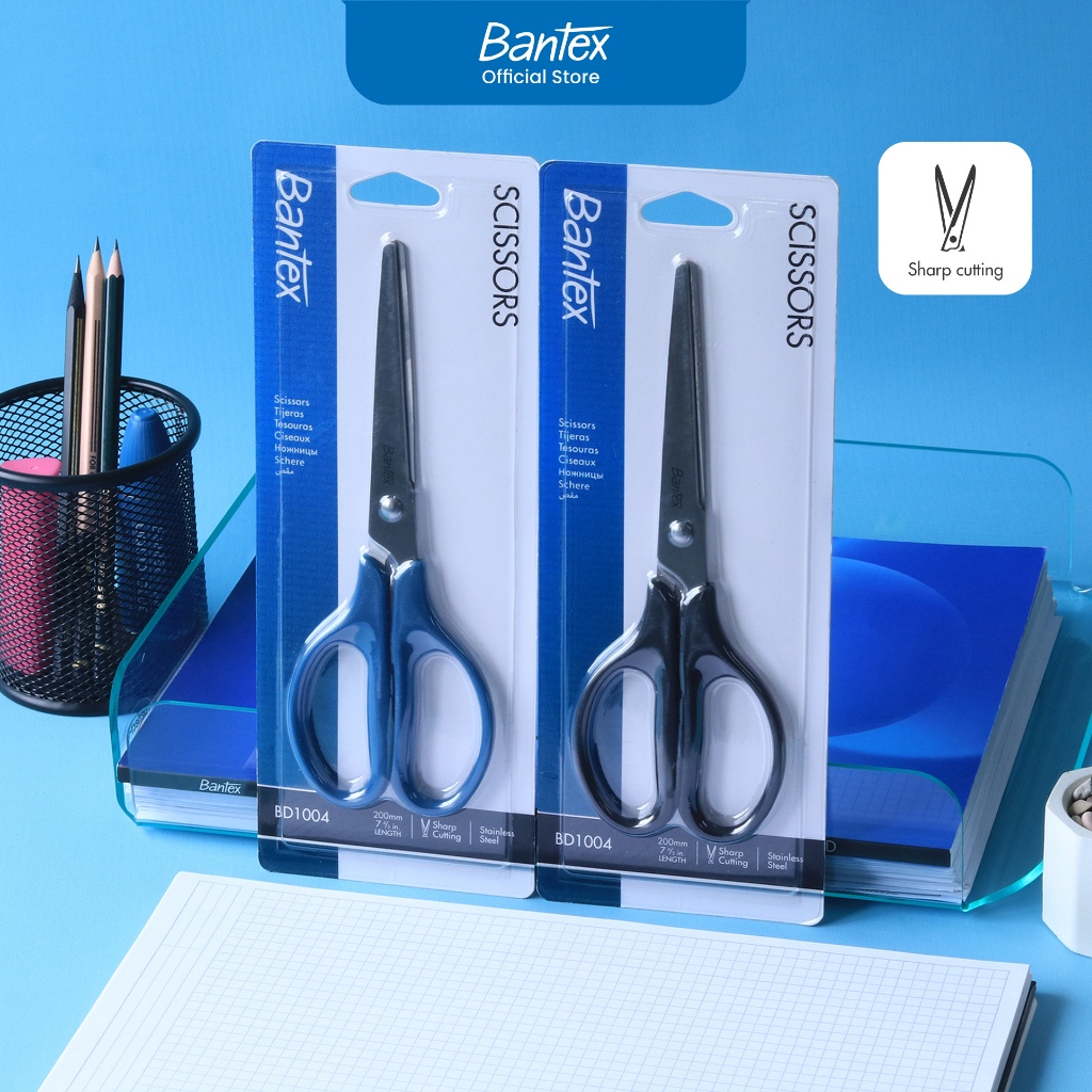 Jual Bantex Gunting Kertas / Office Scissor Pegangan Simetris Pisau ...