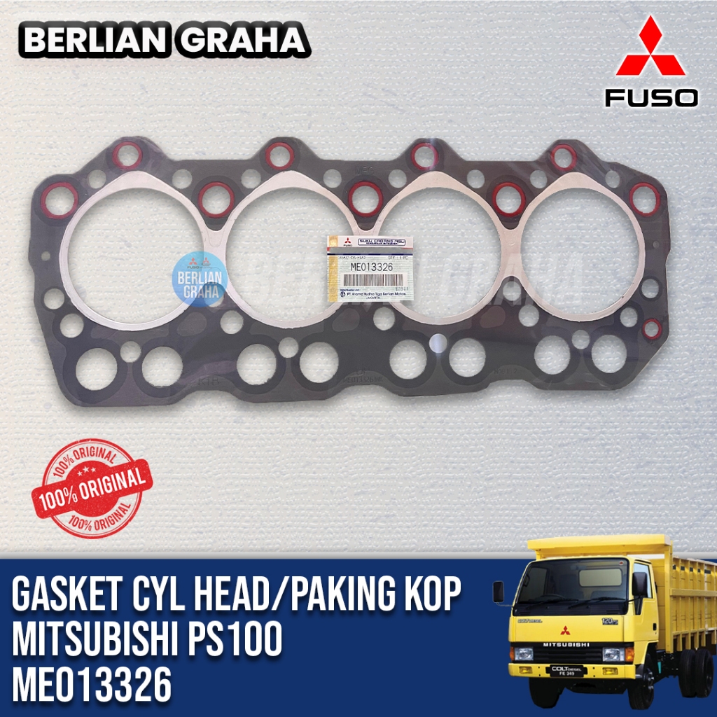 Jual Paking Kop Gasket Cylinder Head PS100 Ragasa Maruti Umplung Original Mitsubishi | ME013326 ...