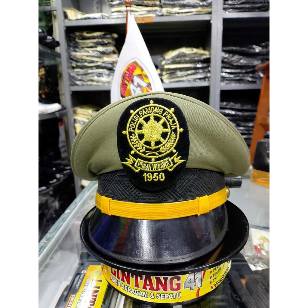 Jual TOPI DINAS PET PDU POL PP PRIA | Shopee Indonesia