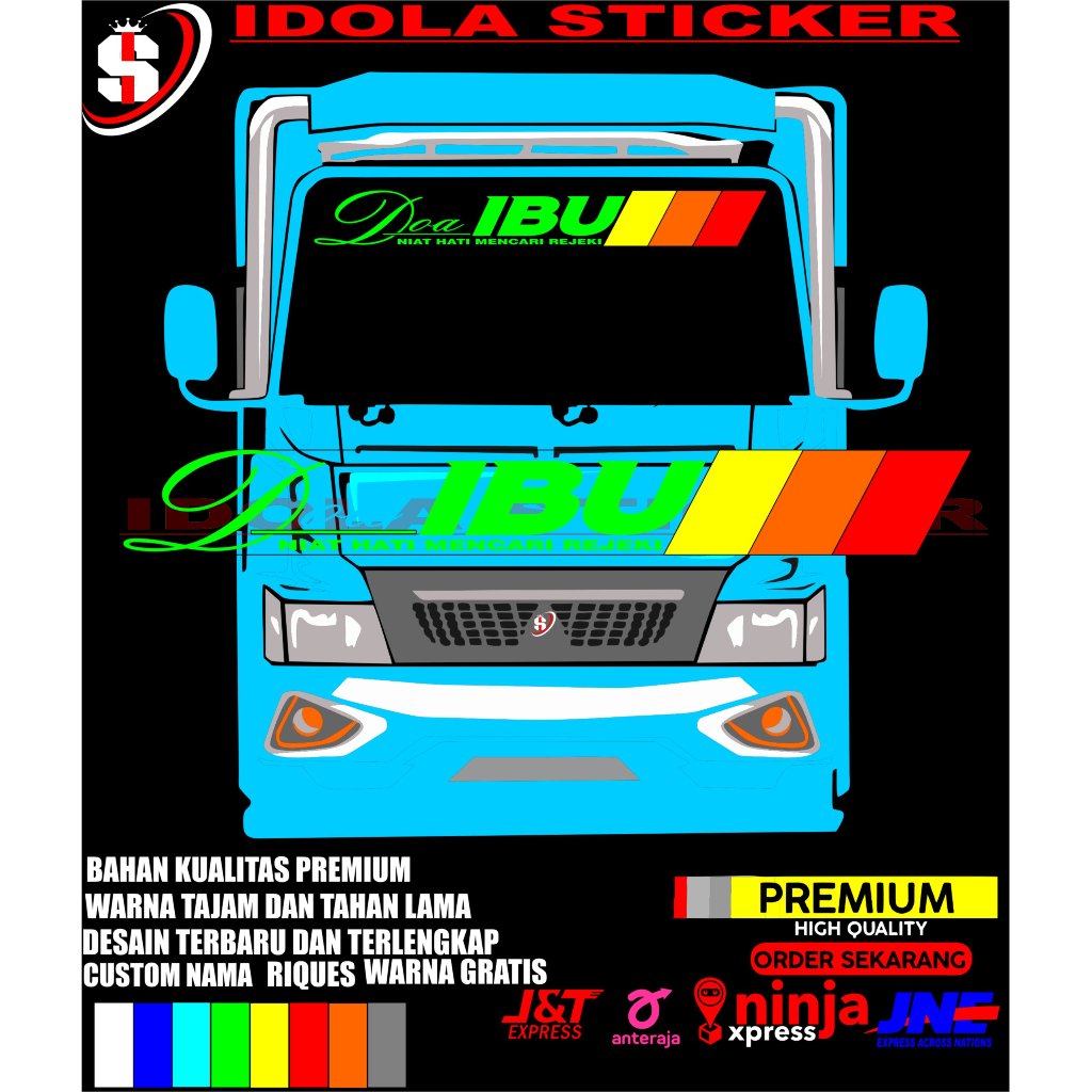 Jual STIKER MOBIL TERLARIS STIKER TRUK KACA DEPEN DOA IBU | Shopee ...