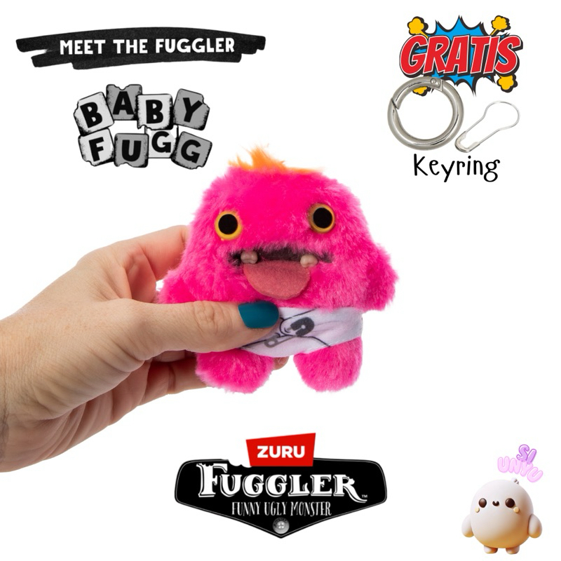 Jual Baby Fuggler 10CM Funny Ugly Monster GRATIS Keyring Keychain Ganci ...