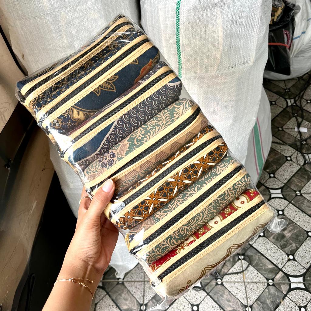 Jual PAKET 100PCS TEMPAT PENSIL DOMPET BATIK KHAS JOGJA 7x19 CM | Shopee Indonesia