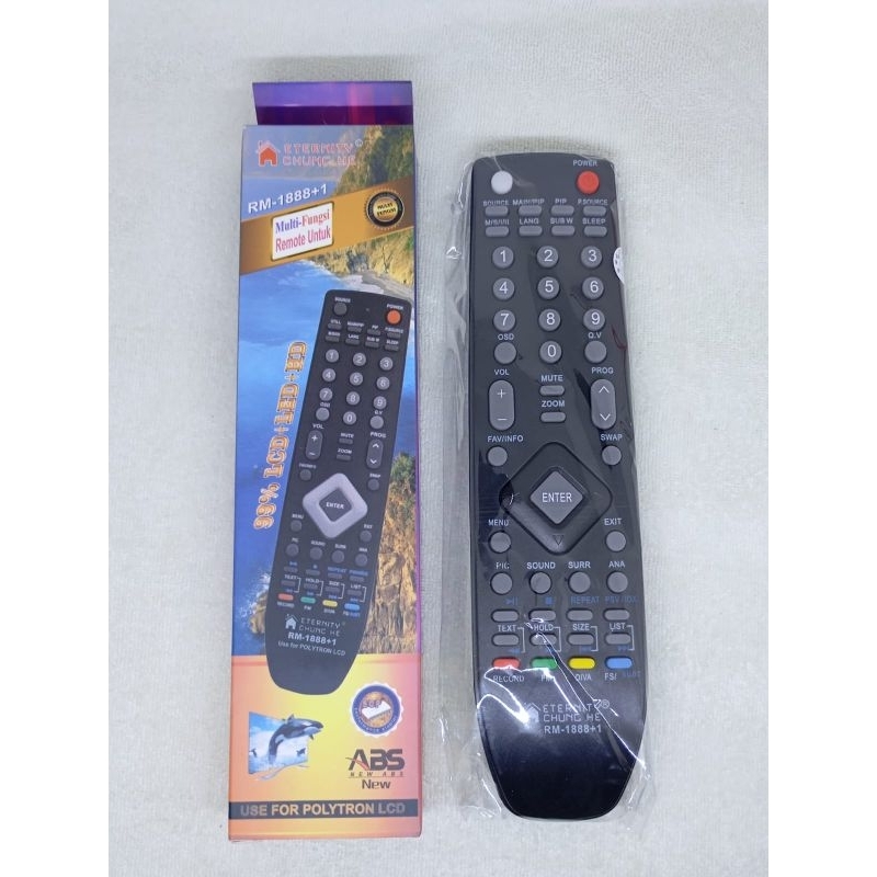 Jual Remote Tv Universal Polytron Lcd Led Tabung RM-1888+1 | Shopee ...
