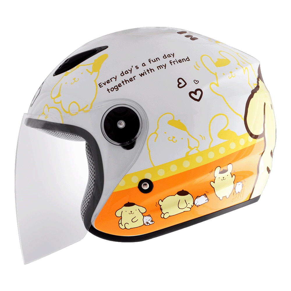 Jual HELM BMC MILAN SANRIO CHARACTERS POMPOMPURIN #1 WHITE | Shopee ...