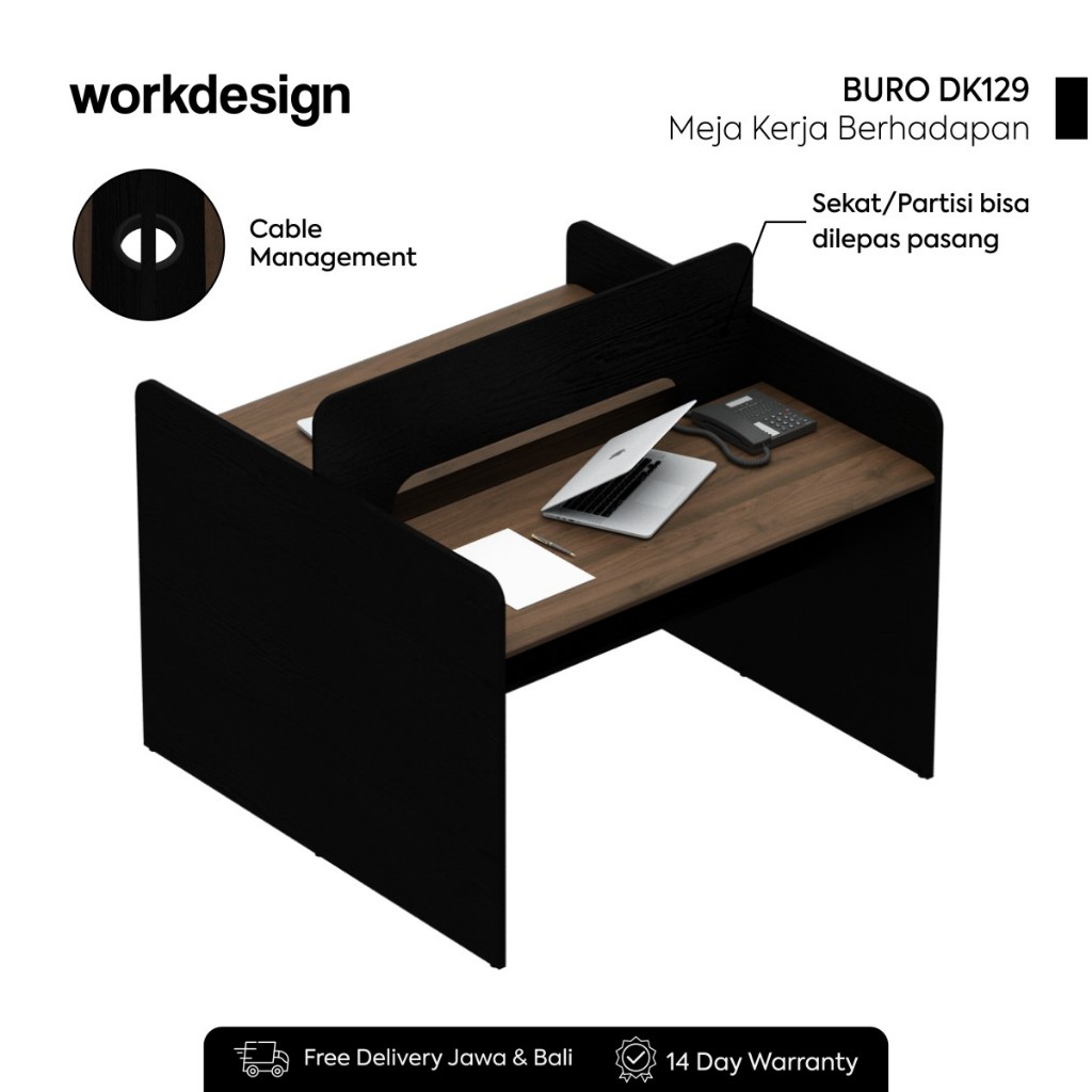 Jual Workdesign Buro DK129 Meja Kerja / Meja Kantor / Meja Kerja Partisi | Shopee Indonesia
