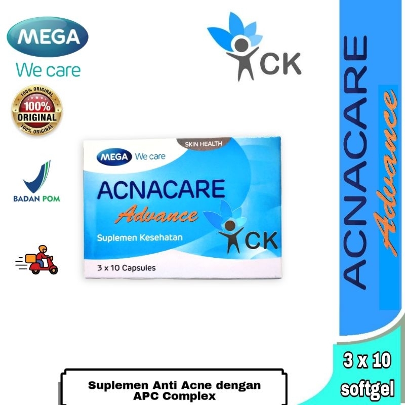 Jual ACNACARE ADVANCE BOX ISI 30 CAPS double action, kapsul anti pecah ...