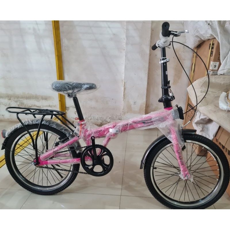 Jual SEPEDA LIPAT 20 INCH ATLANTIS ( WARNA PINK / MERAH MUDA ) | Shopee ...