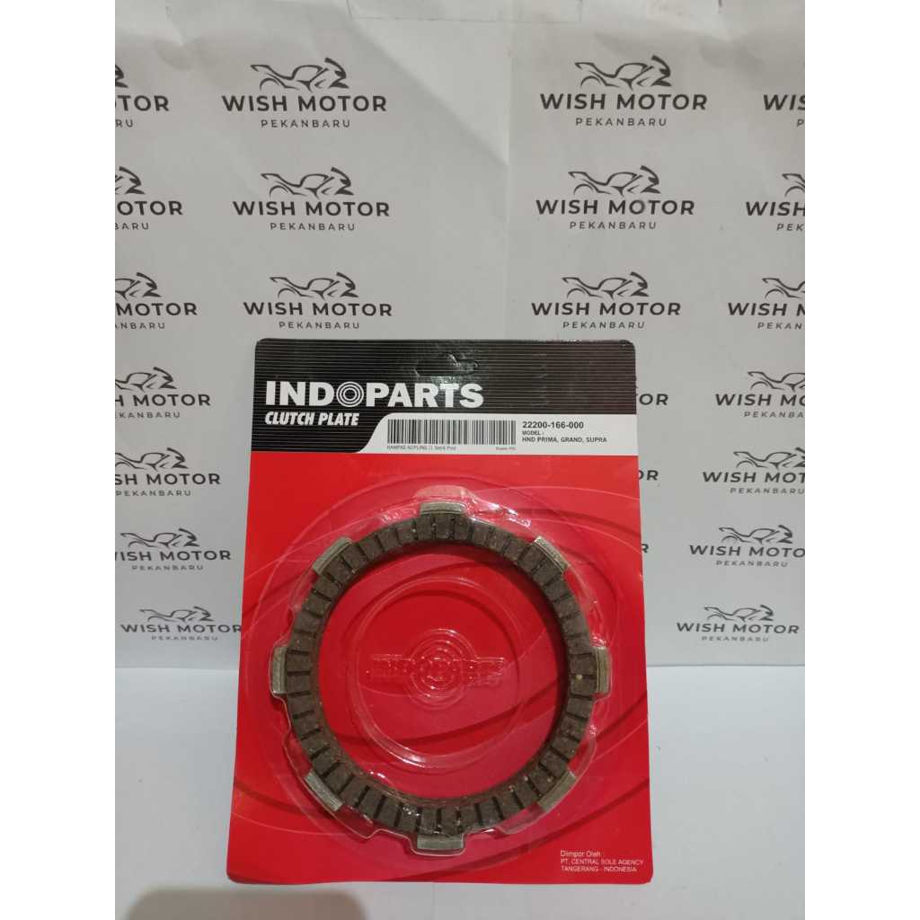 Jual Kampas kopling kain klos asli indoparts 22200 166 000 honda prima, grand, supra, supra x ...