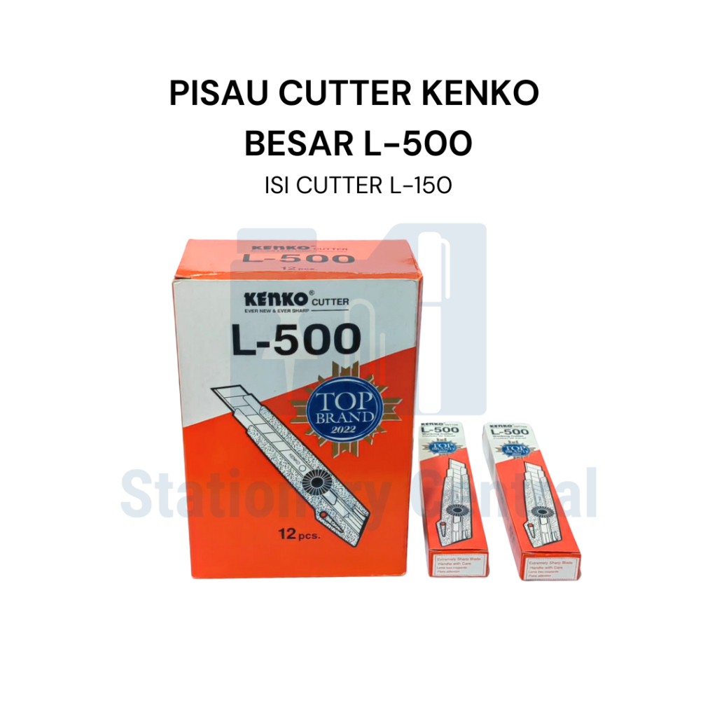 Jual Cutter Kenko Besar L-500 (per biji) Pisau Pemotong Kertas Besi ...