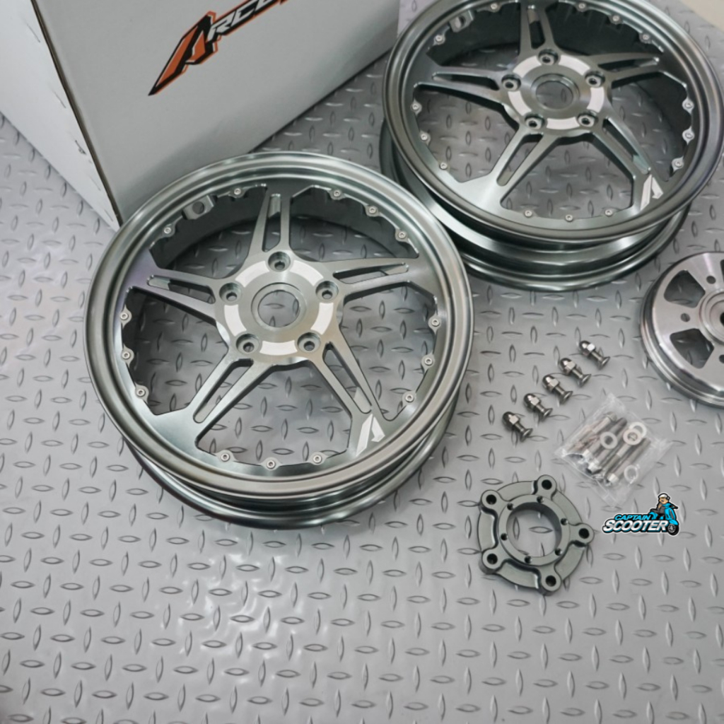 Jual Rims Velg ARCELLO Sport Titanium Vespa Sprint Primavera GTS LX S ...