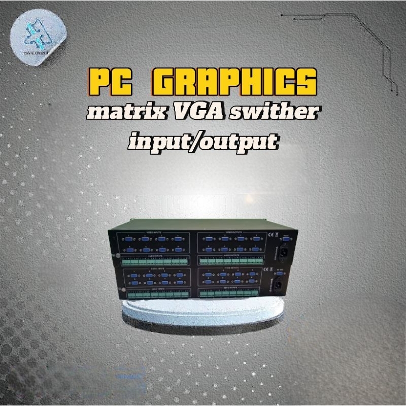 Jual Pc Graphich Matrix VGA swither 8port video input dan 8port video ...