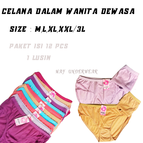Jual Celana Dalam Wanita 1 Lusin Cangcut Sempak Cewek Celana Dalam ...