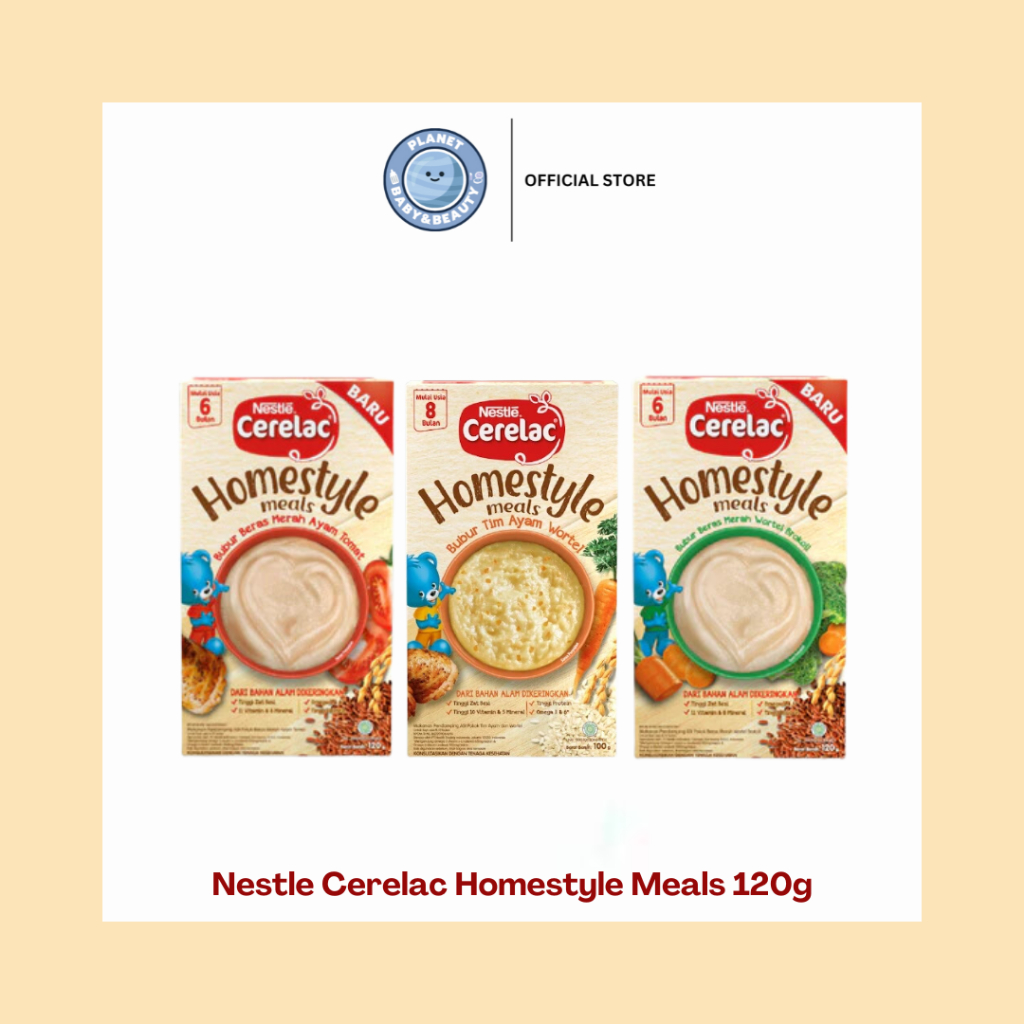 Jual NESTLE CERELAC HOMESTYLE MEALS 120 G | Shopee Indonesia
