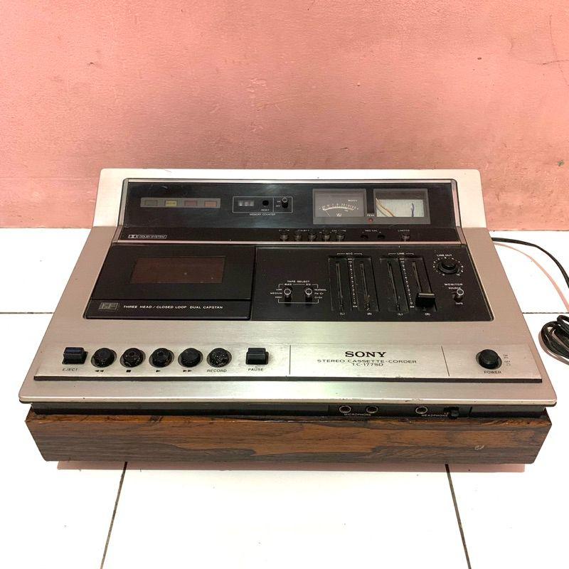 Jual Vintage Sony Stereo Cassette-Corder Three Head TC-177SD (Tape ...