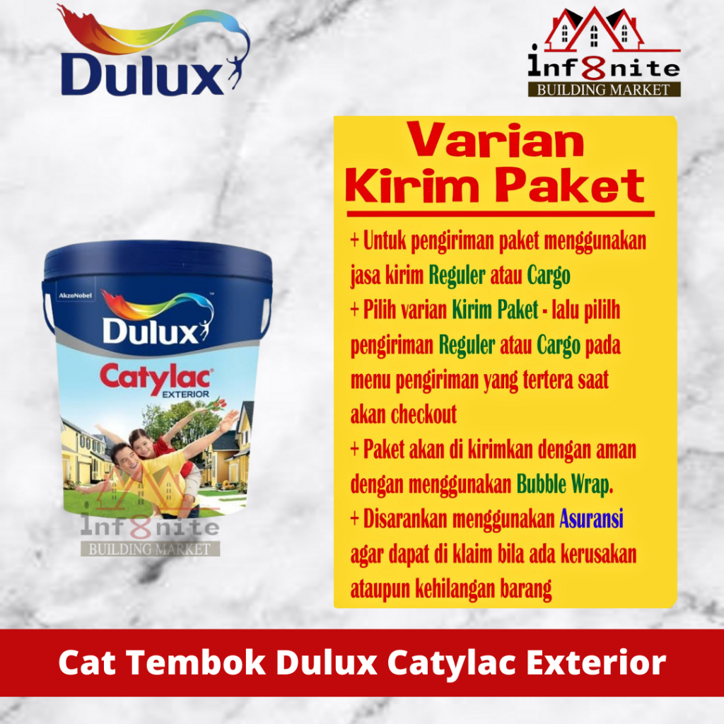 Jual Cat Tembok Dulux Catylac Exterior 25 KG Ready Mix Cat Grc Plafon ...