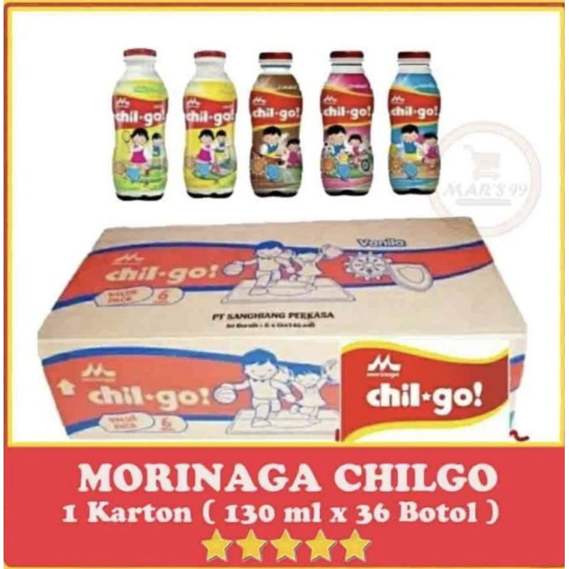 Jual CHIL GO UHT/CHIL GO Susu Cair 130mlx36 Botol/Carton | Shopee Indonesia