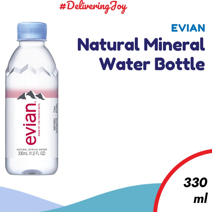 Jual Evian Natural Mineral Water PET 330 Ml | Shopee Indonesia