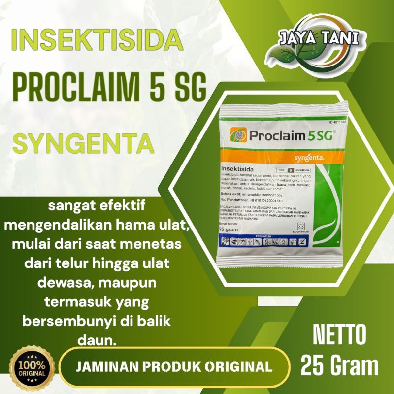 Jual Insektisida PROCLAIM 5SG 25gram - Syngenta | Shopee Indonesia