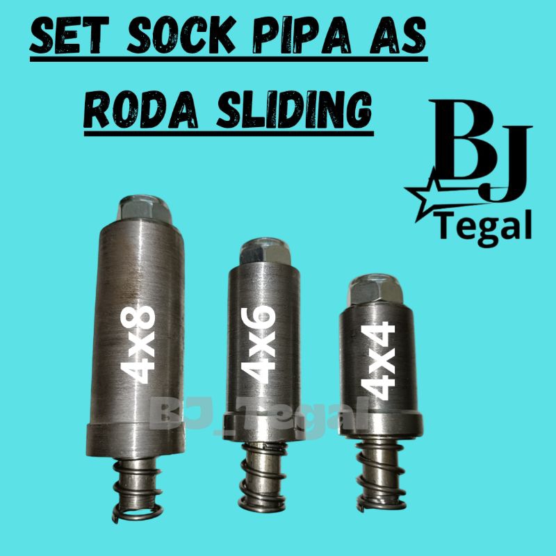 Jual Satu Set Sock Pipa AS Drat Roda Sliding 4x4 4x6 4x8 | Shopee Indonesia
