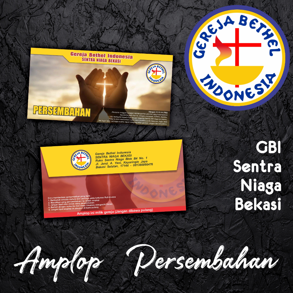 Jual Amplop Persembahan untuk GBI Sentra Niaga Bekasi | Shopee Indonesia